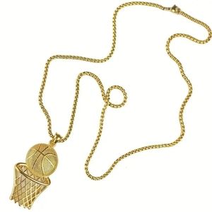 Accessories | Gold Basketball Hoop Pendant Chain Necklace | Poshmark